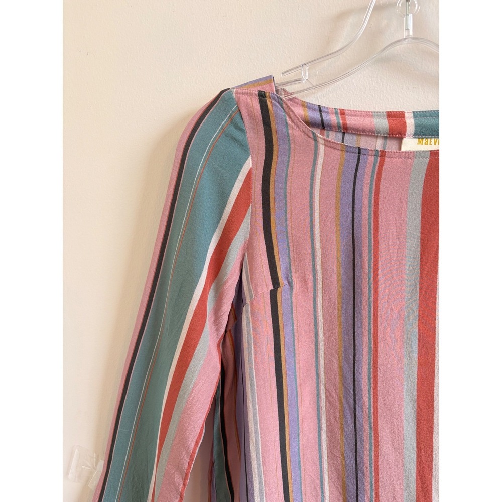 Maeve | Tops | Maeve Anthropologie Multi Color Vertical Stripe Boat ...